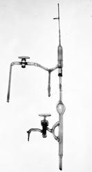 Cavendish Laboratory : Rutherford and Royds' apparatus which identified ...