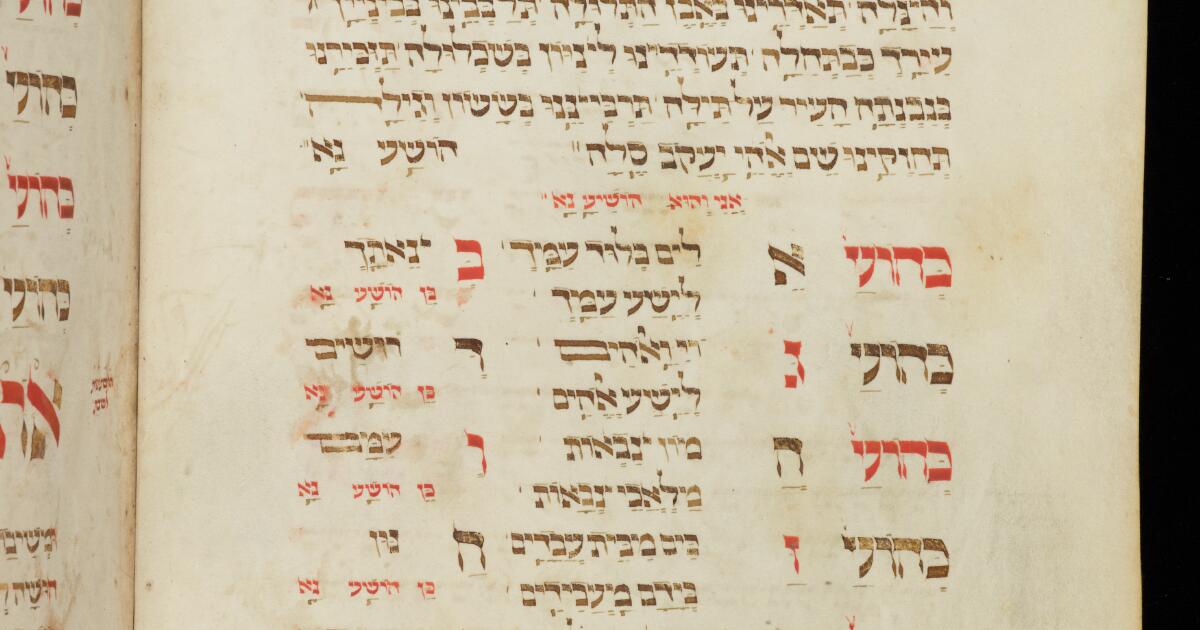 Hebrew Manuscripts : Jewish prayer-book