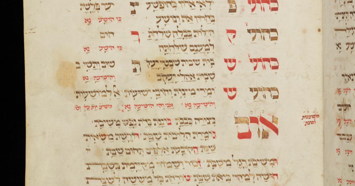 Hebrew Manuscripts : Jewish prayer-book