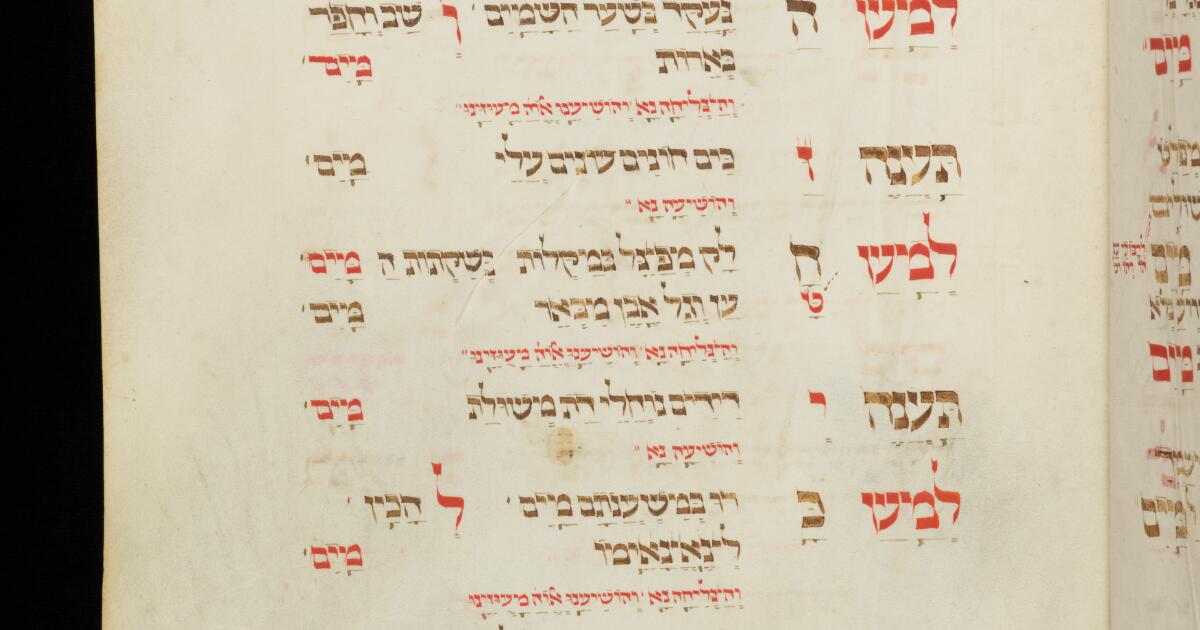 Hebrew Manuscripts : Jewish prayer-book