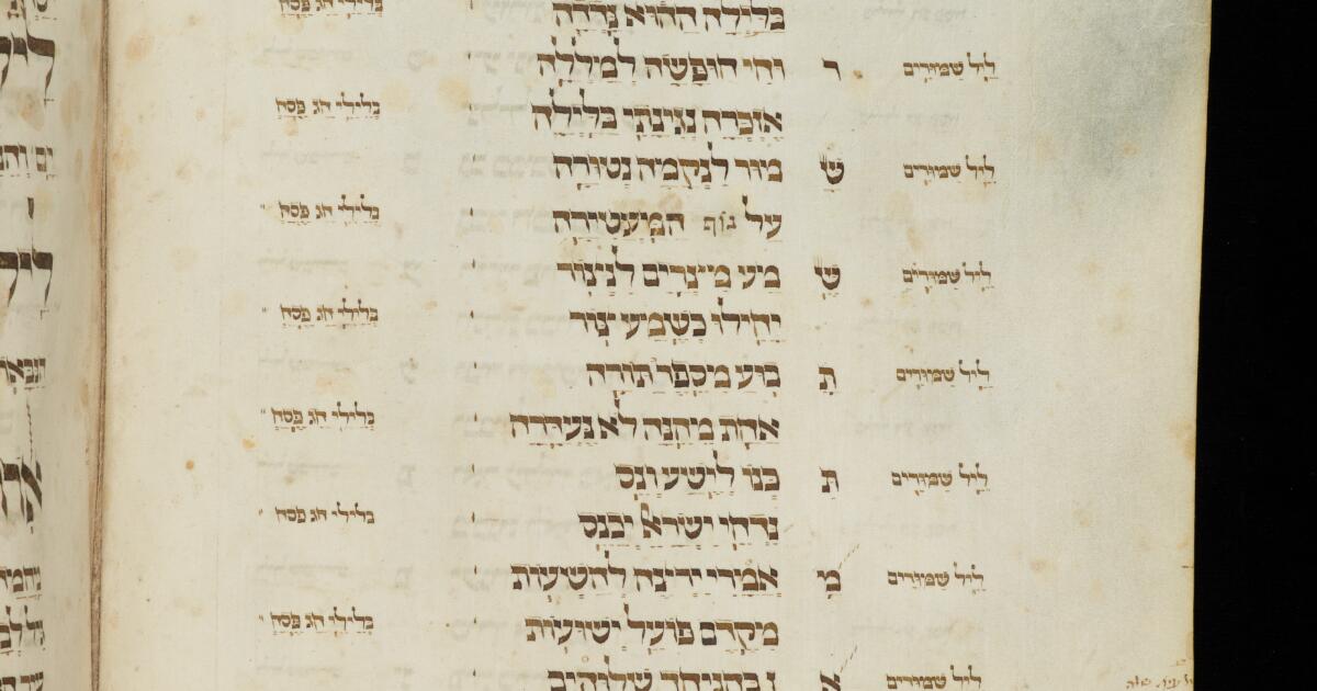 Hebrew Manuscripts : Jewish prayer-book