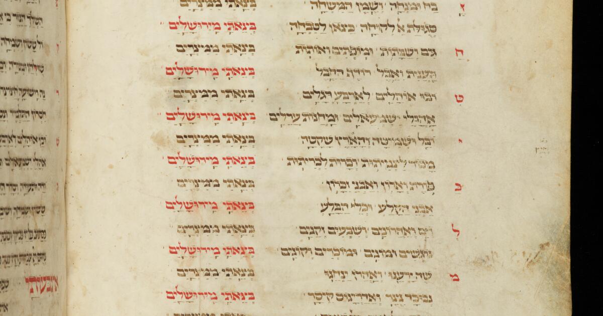 Hebrew Manuscripts : Jewish prayer-book