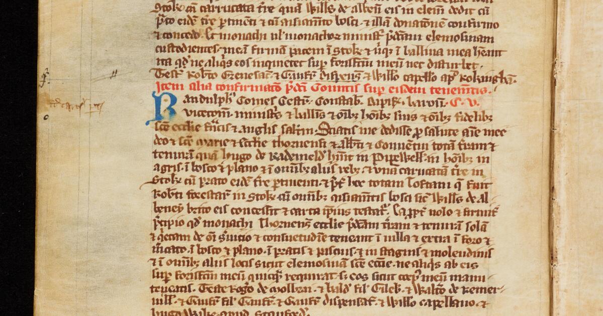 Western Medieval Manuscripts : Red Book of Thorney (vol. 2)