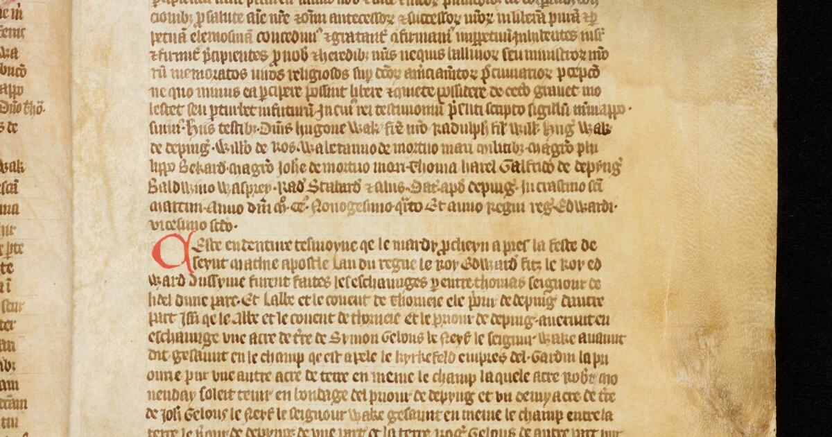 Western Medieval Manuscripts : Red Book of Thorney (vol. 2)