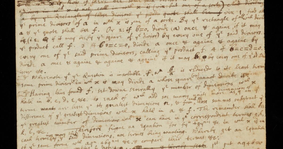 Newton Papers : Early Papers
