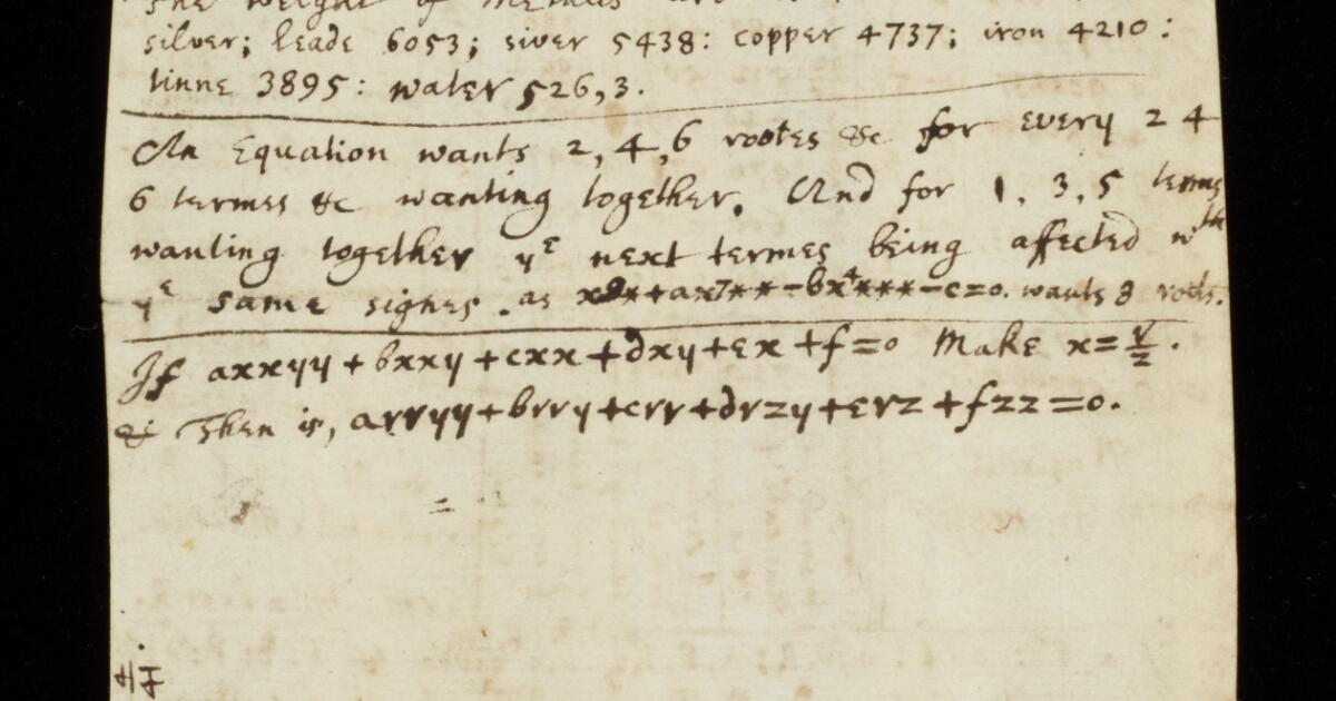Newton Papers : Early Papers