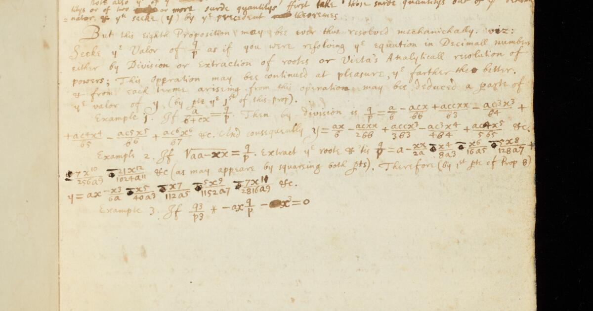 Newton Papers : Early Papers