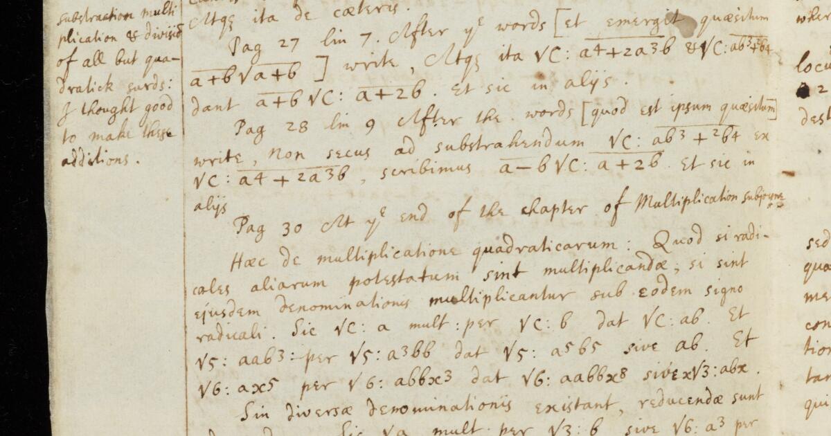 Newton Papers : Elementary Mathematics