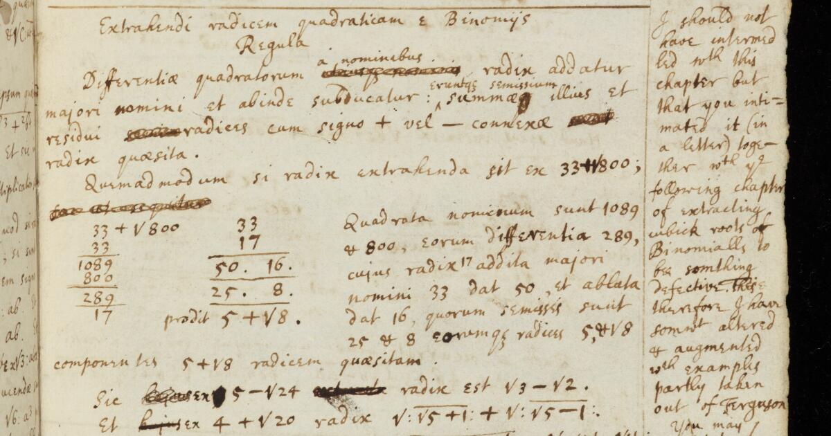 Newton Papers : Elementary Mathematics