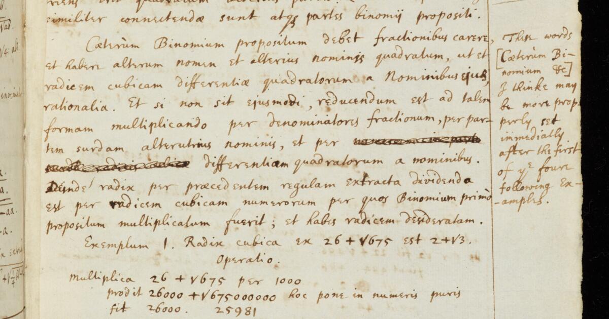 Newton Papers : Elementary Mathematics