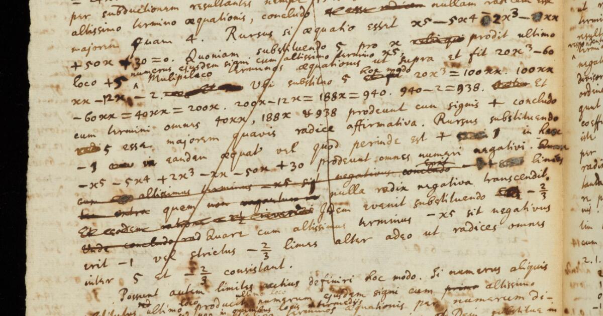 Newton Papers : Miscellaneous Mathematical Subjects