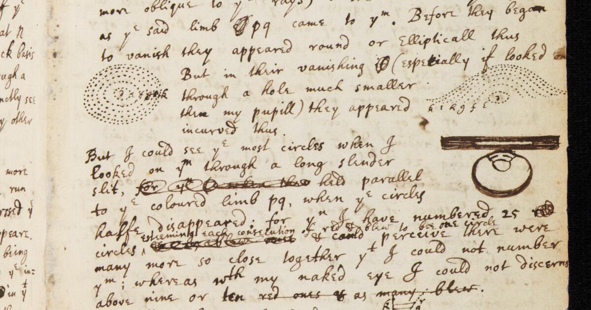 Newton Papers : Laboratory Notebook