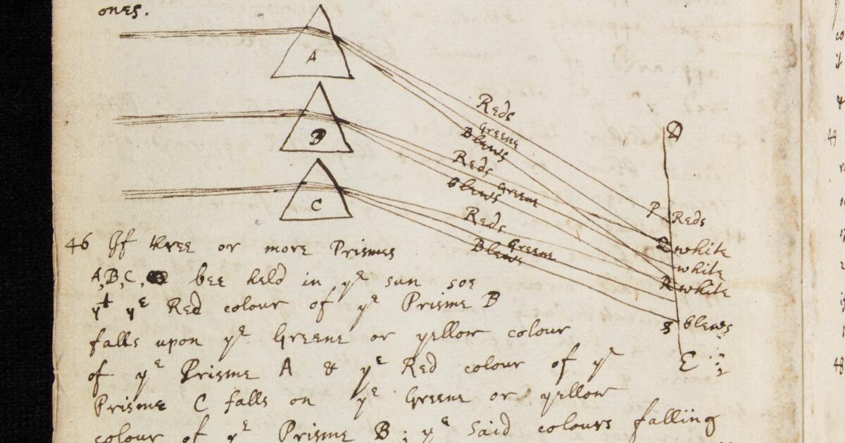 Newton Papers : Laboratory Notebook