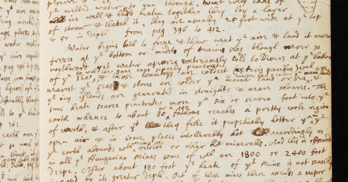 Newton Papers : Laboratory Notebook