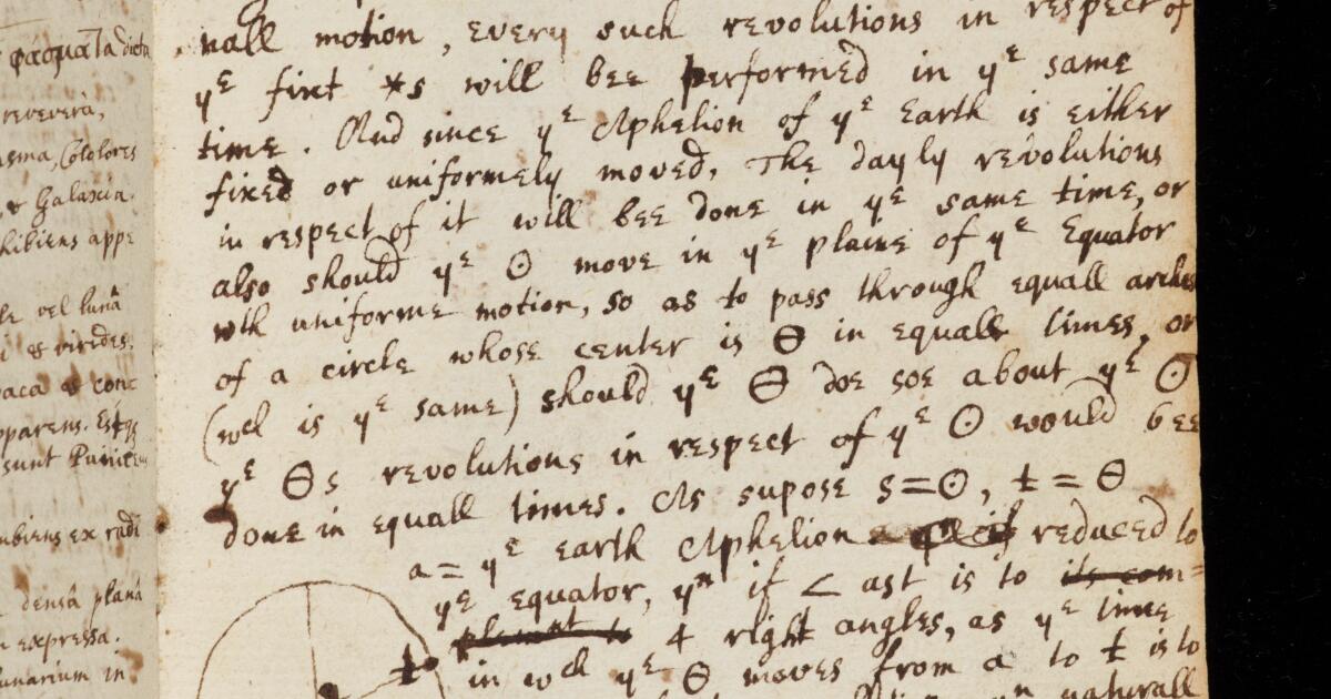 Newton Papers : Trinity College Notebook