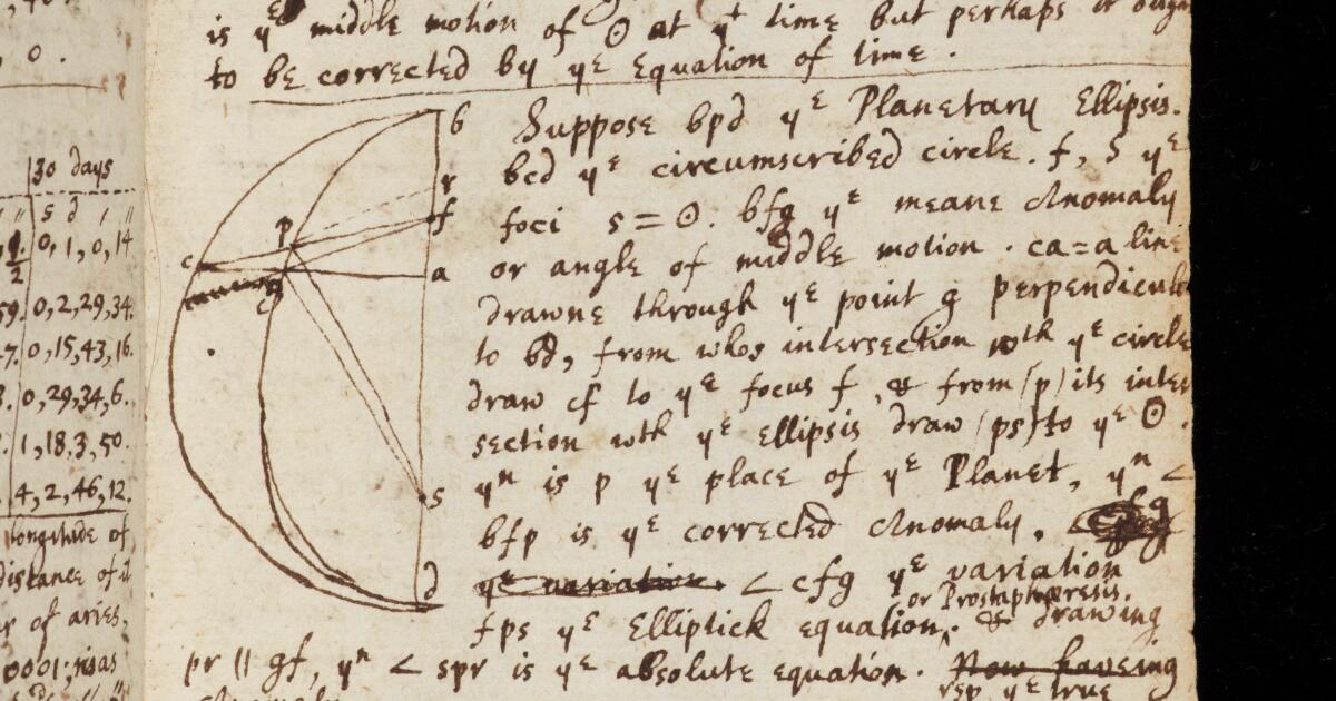 Newton Papers : Trinity College Notebook