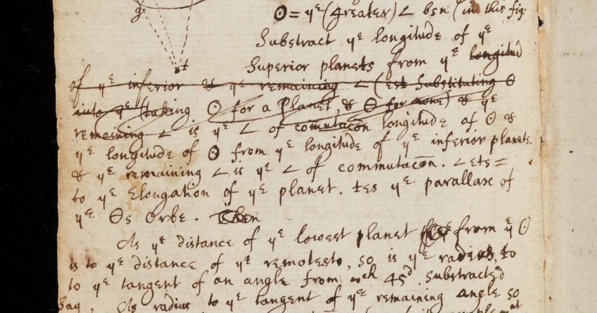 Newton Papers : Trinity College Notebook