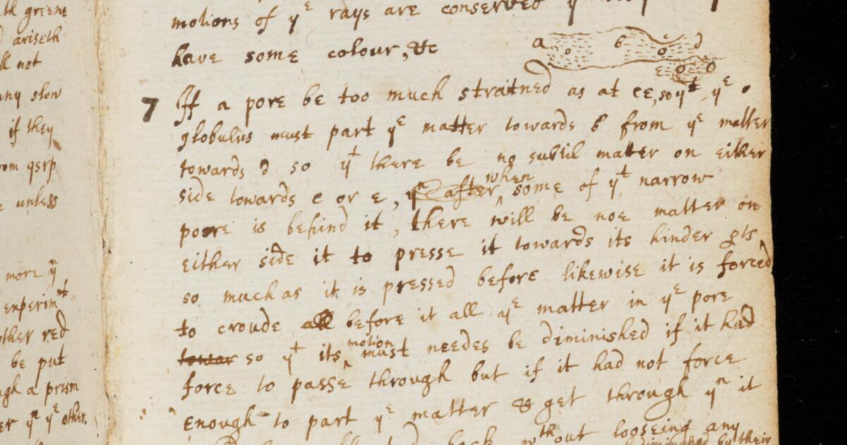 Newton Papers : Trinity College Notebook