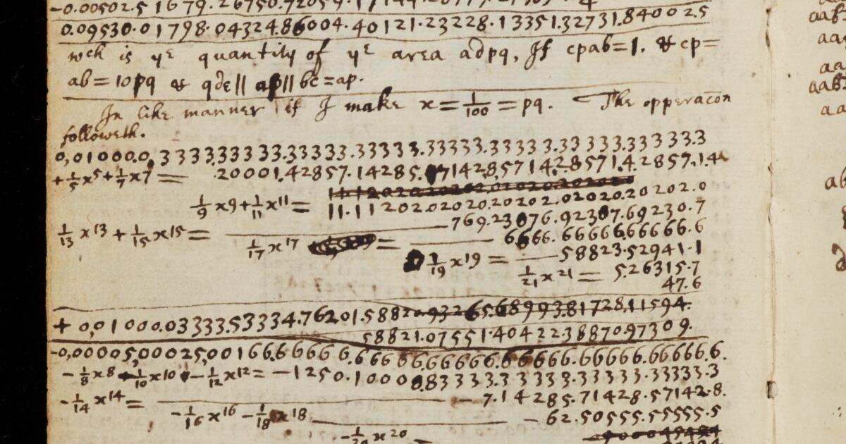 Newton Papers : College Notebook