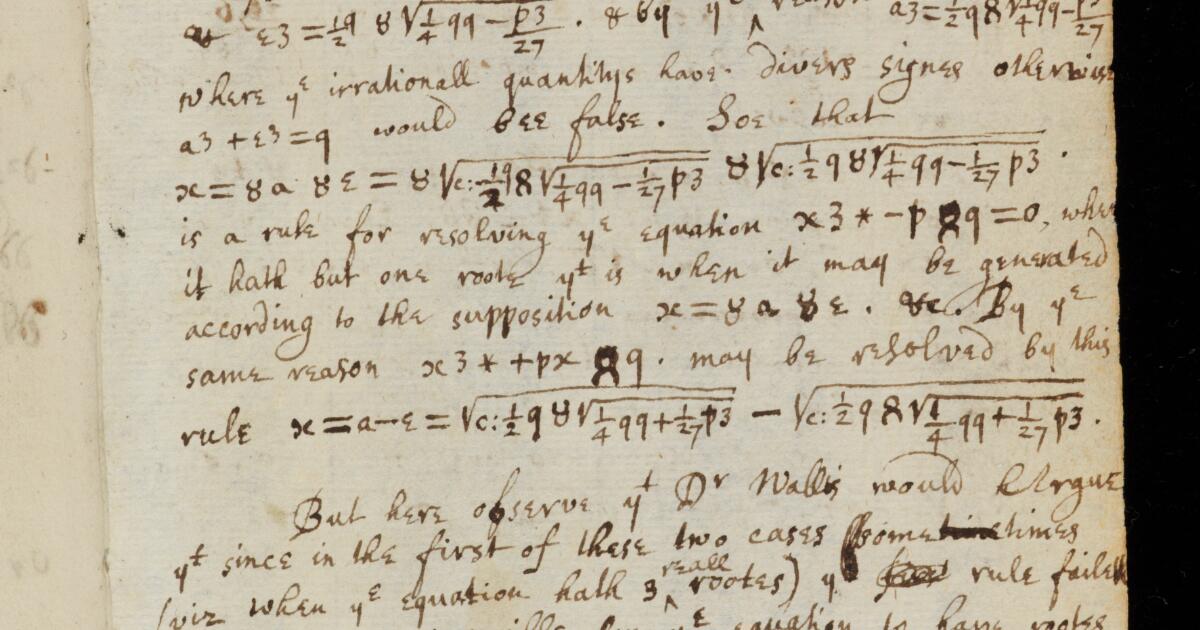 Newton Papers : College Notebook