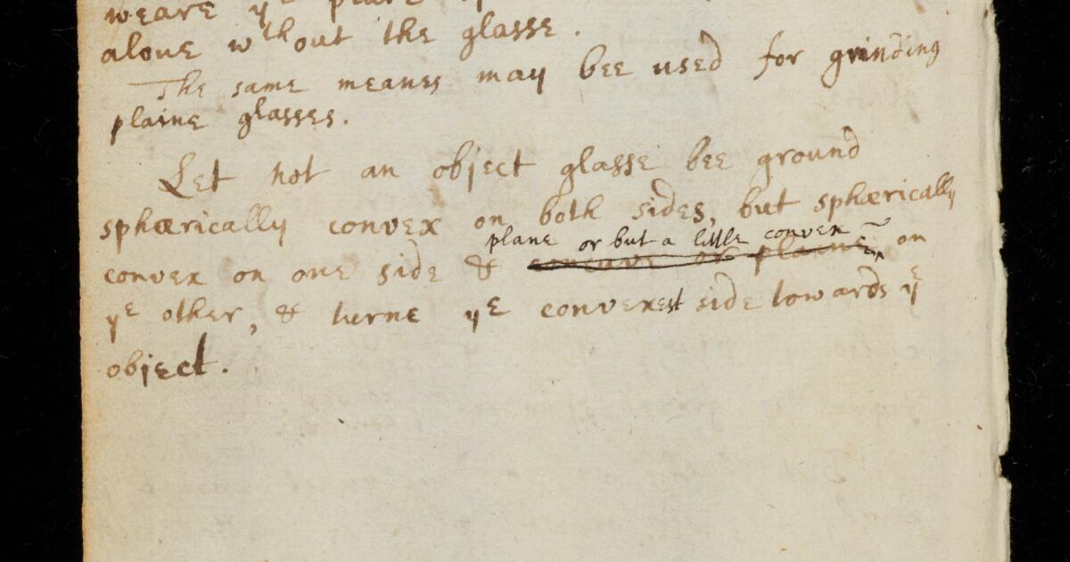 Newton Papers : College Notebook