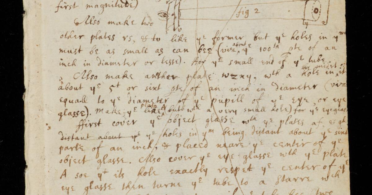Newton Papers : College Notebook