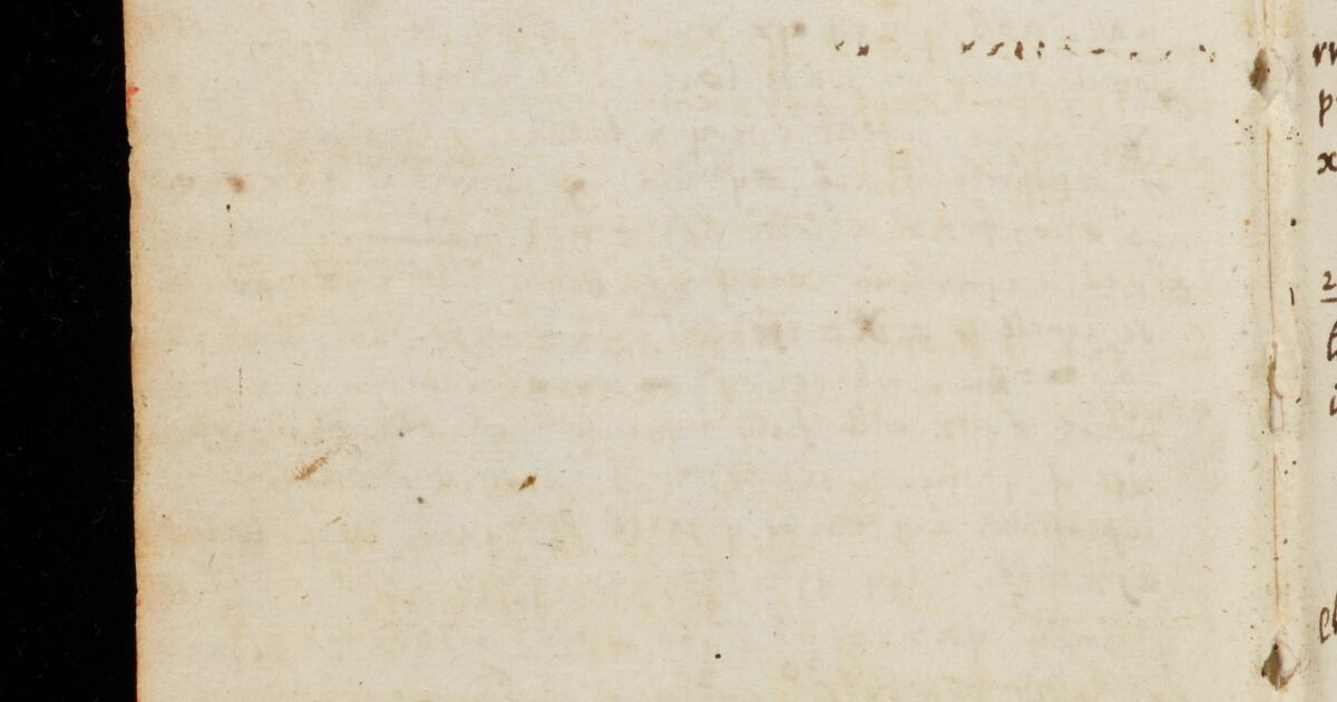 Newton Papers : College Notebook