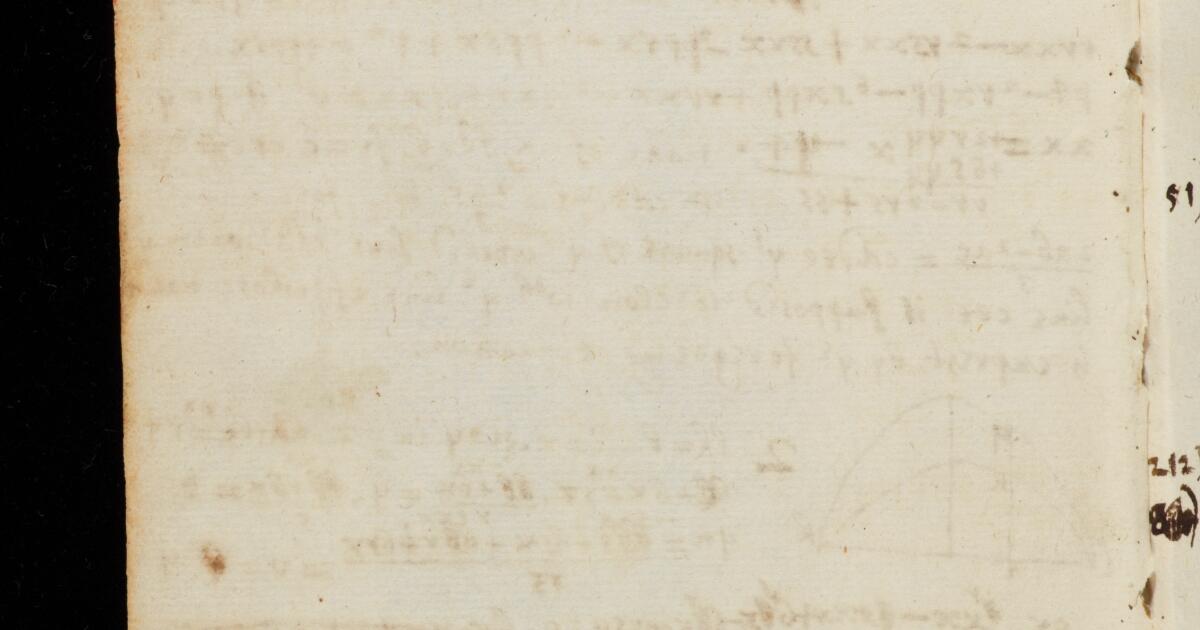 Newton Papers : College Notebook