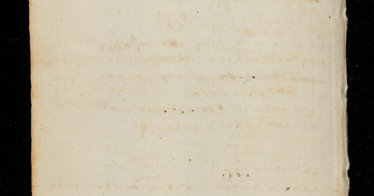 Newton Papers : College Notebook