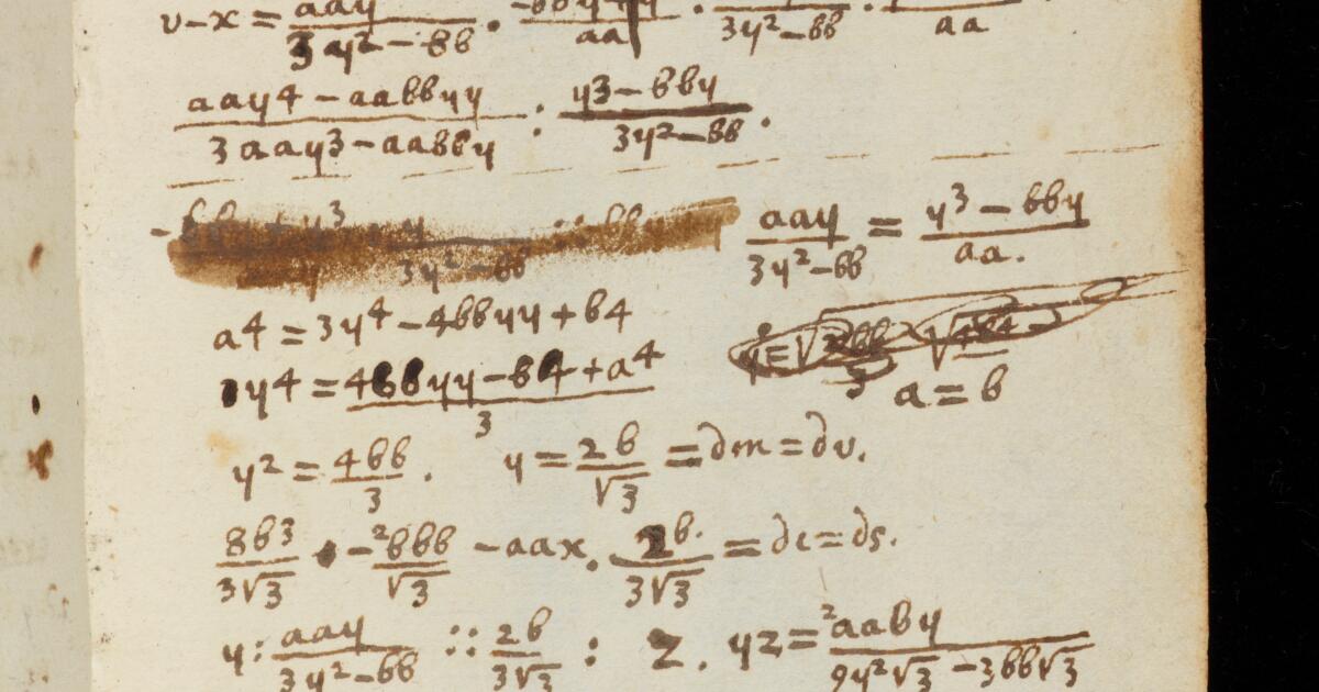 Newton Papers : College Notebook
