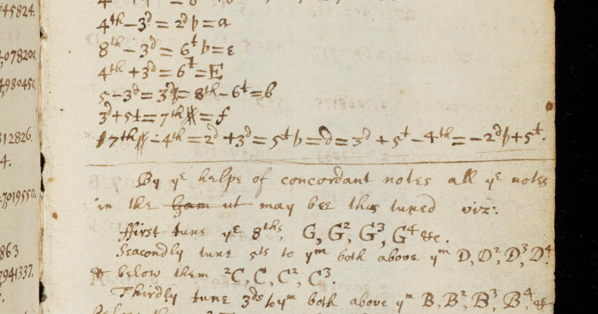 Newton Papers : College Notebook