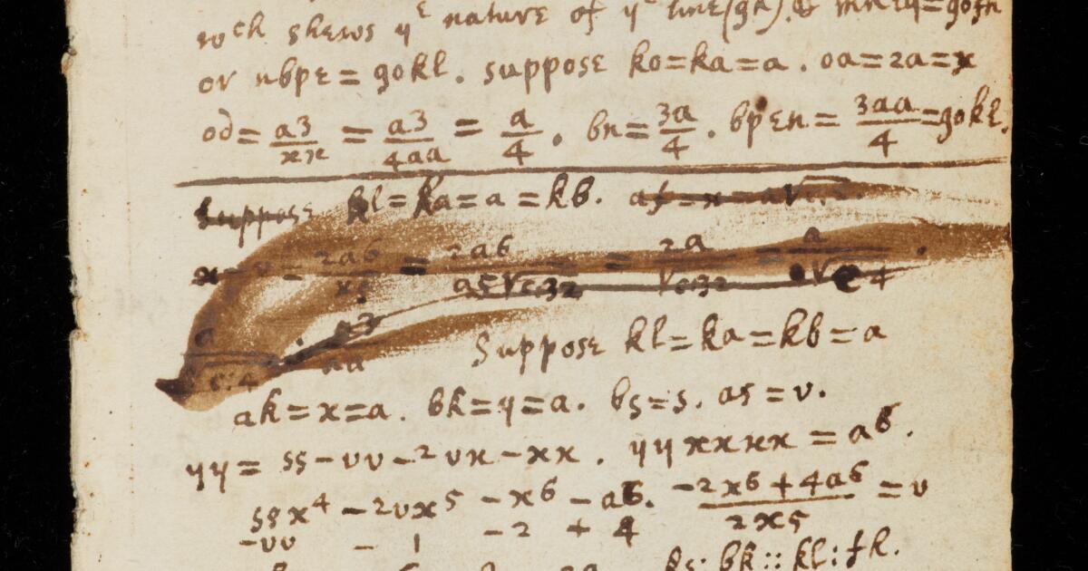 Newton Papers : College Notebook