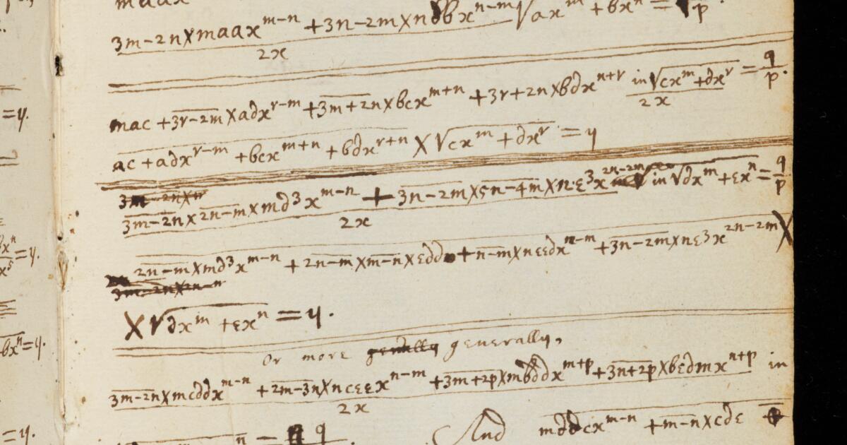 Newton Papers : College Notebook