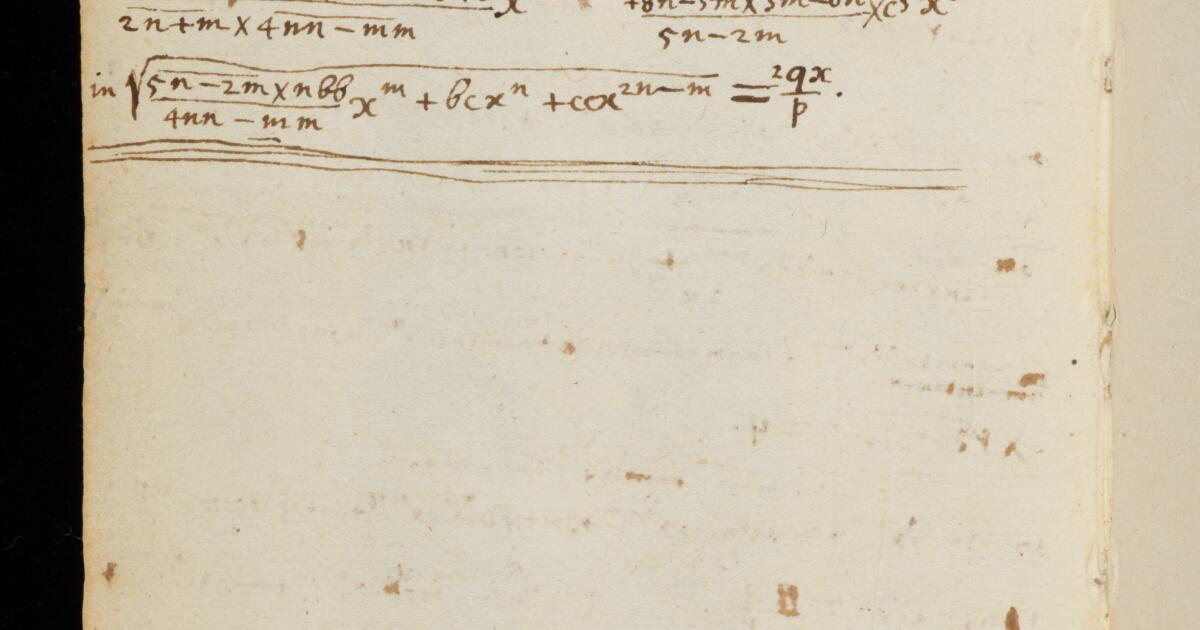 Newton Papers : College Notebook