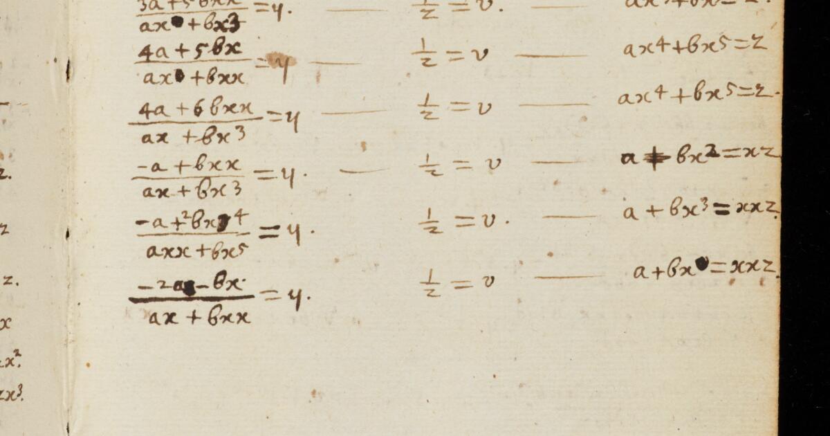Newton Papers : College Notebook