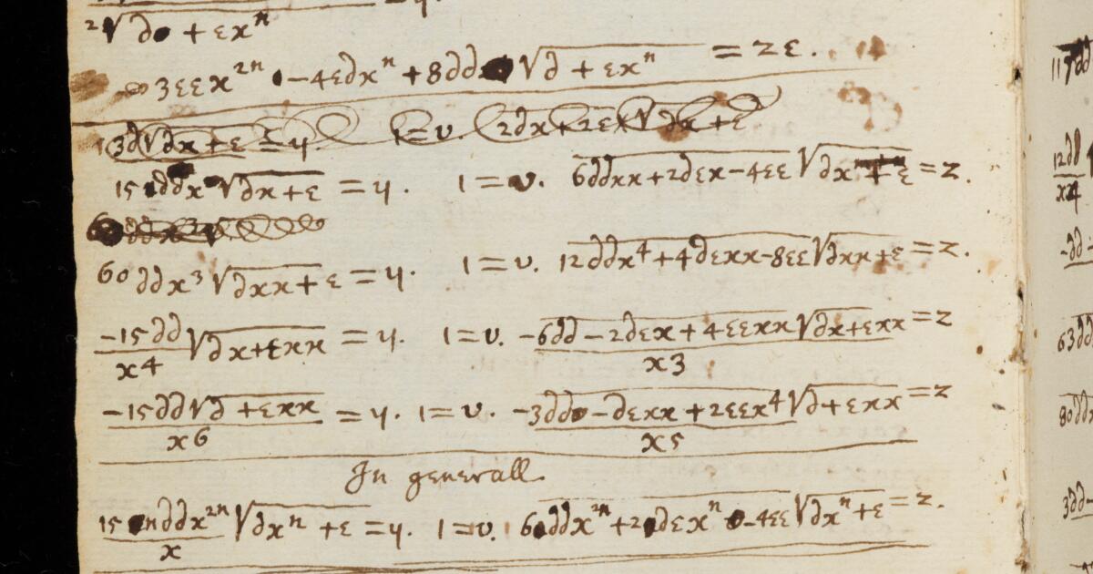 Newton Papers : College Notebook