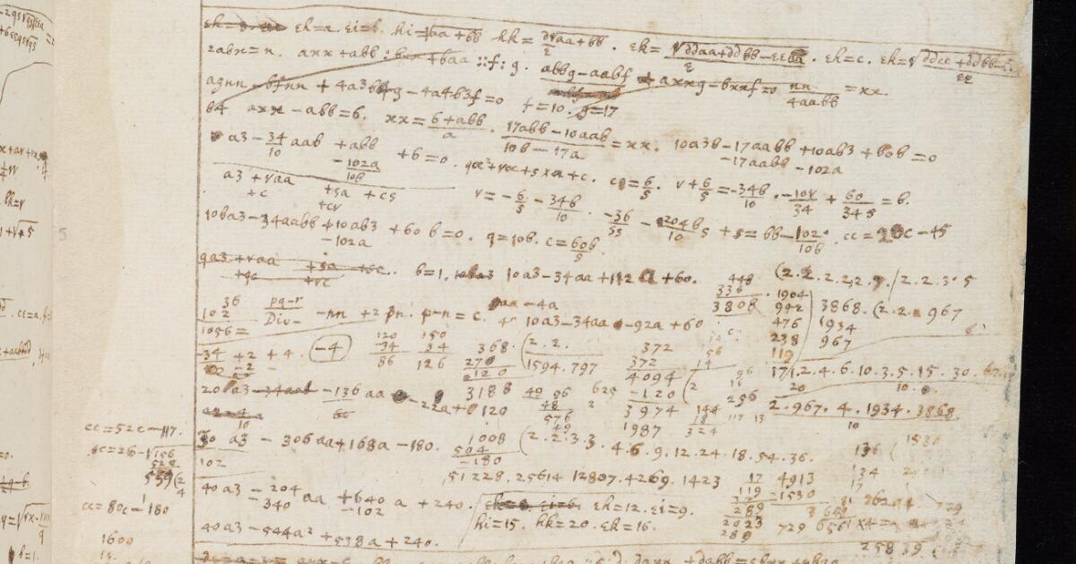 Newton Papers : Newton's Waste Book