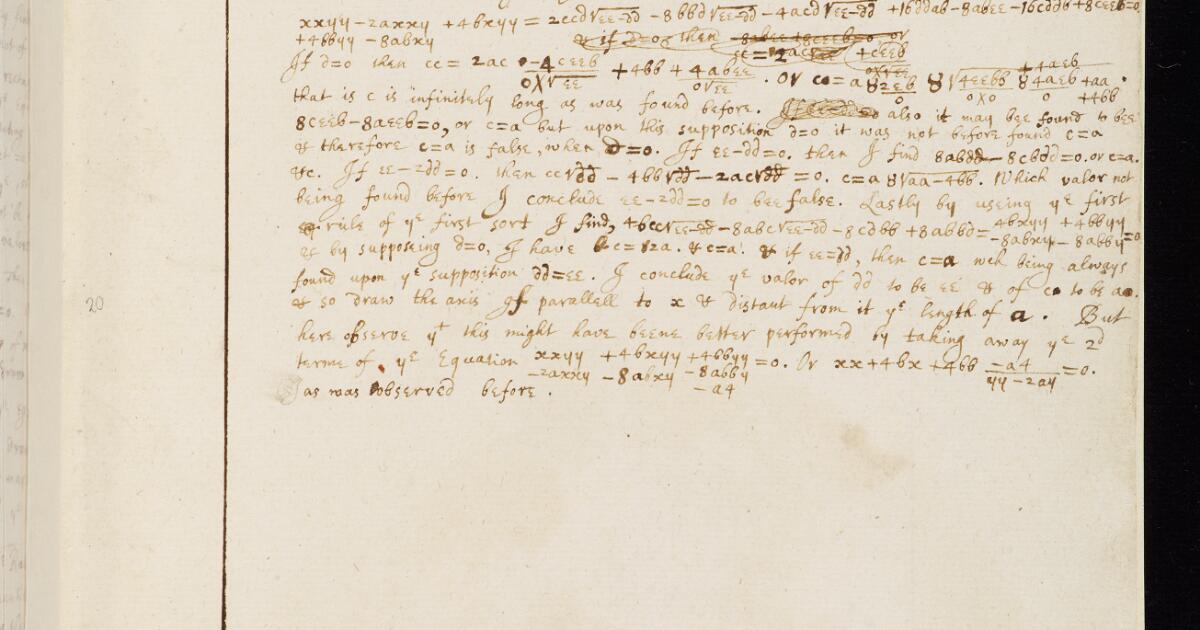 Newton Papers : Newton's Waste Book