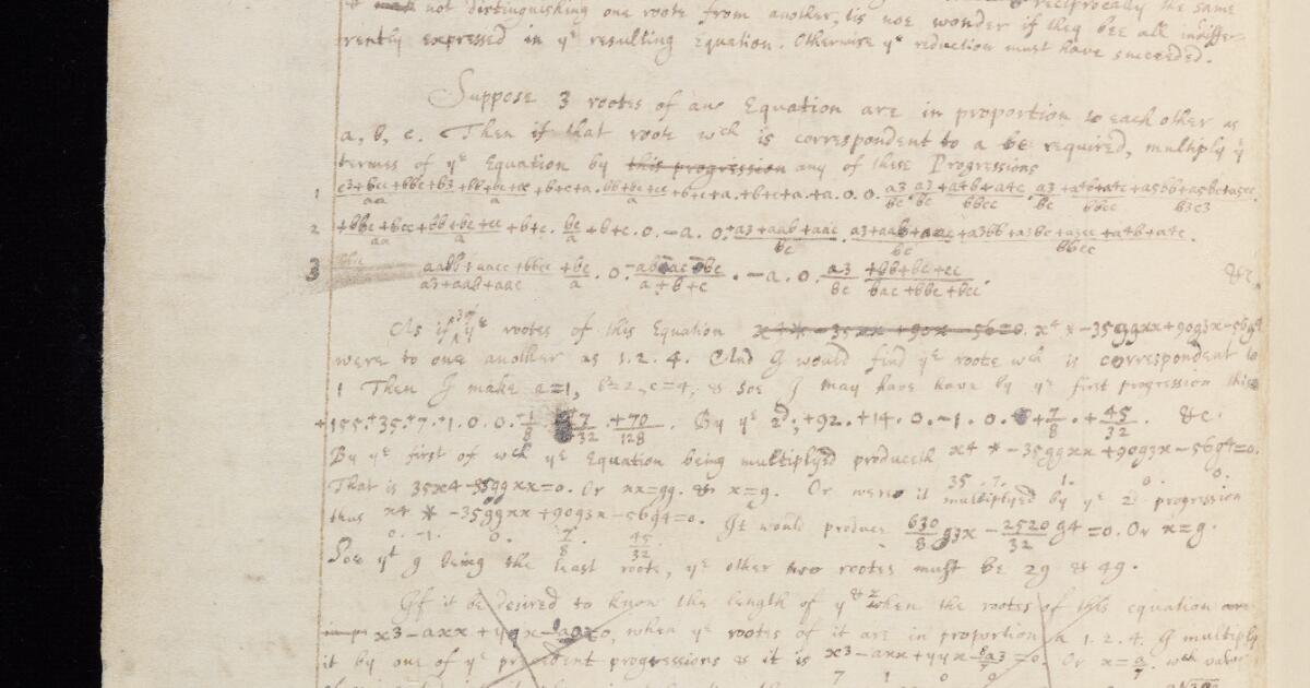 Newton Papers : Newton's Waste Book