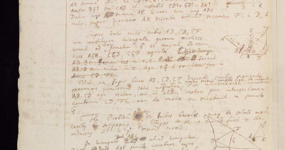 Newton Papers : Newton's Waste Book