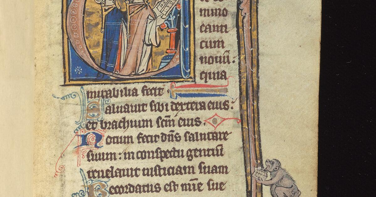 Western Medieval Manuscripts : Fragmentary Psalter