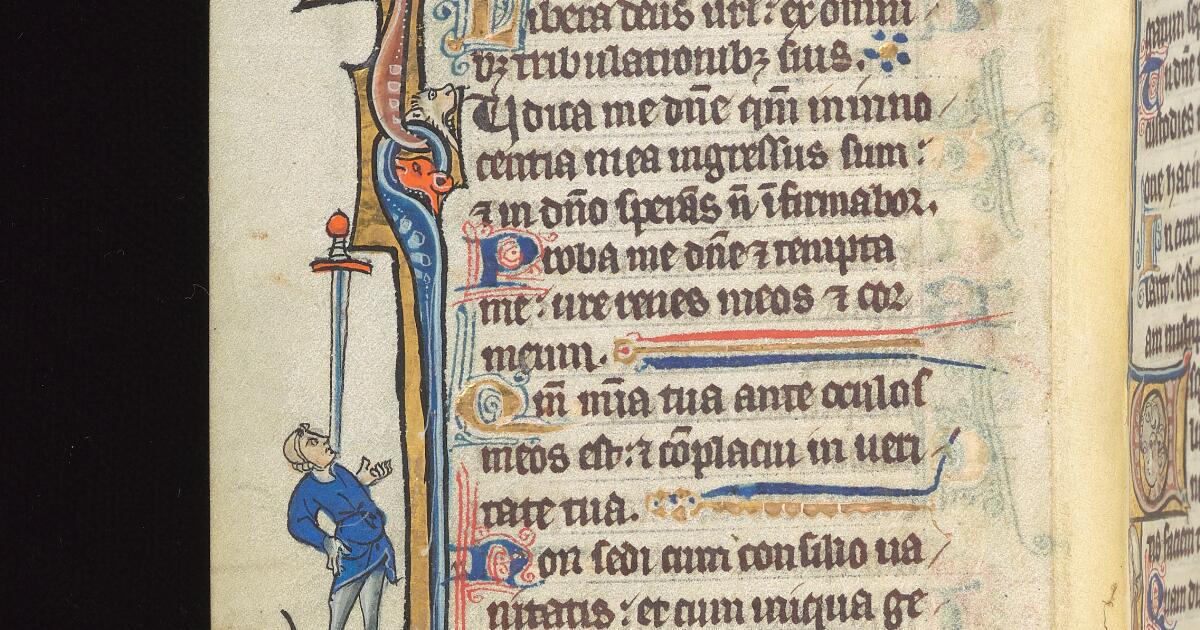 Western Medieval Manuscripts : Fragmentary Psalter