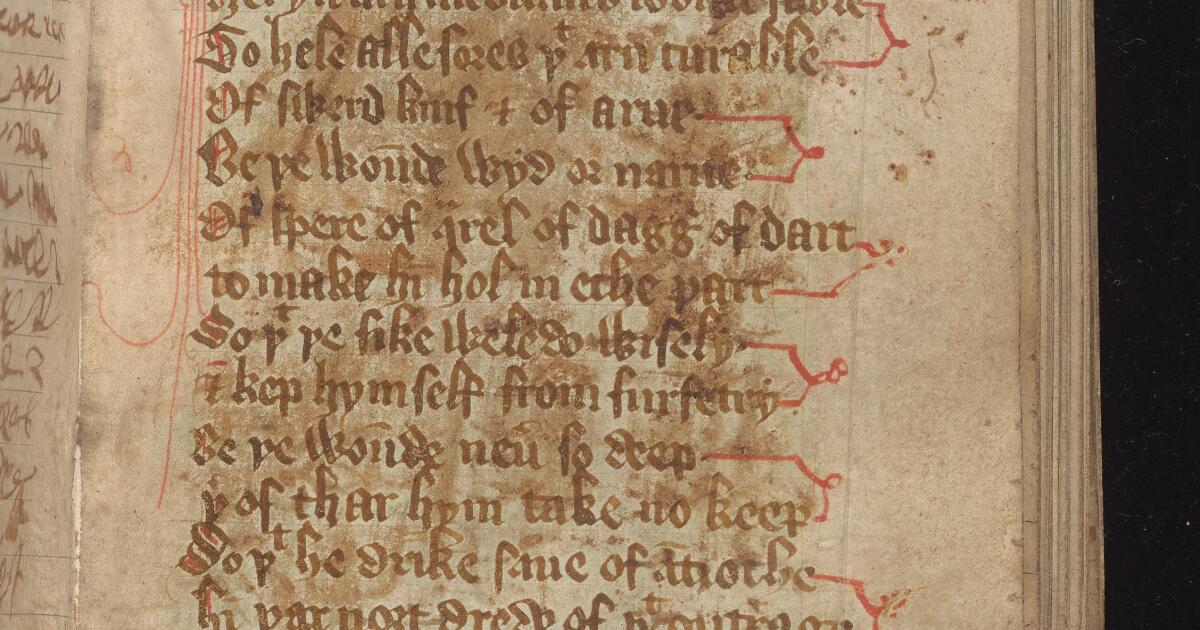 Western Medieval Manuscripts : Medical recipes and charms