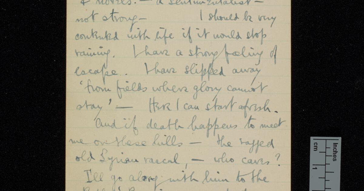 Sassoon Journals : Journal, 26 Nov. 1917-May 1918