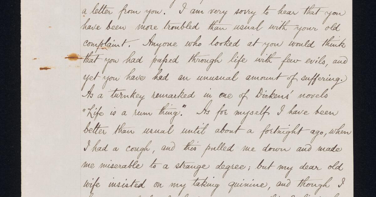 Darwin Manuscripts : Letters sent: Murray - Tait