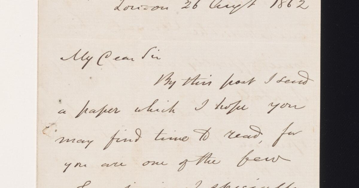 Darwin Manuscripts : Letters received: Radovanovitch - Rye