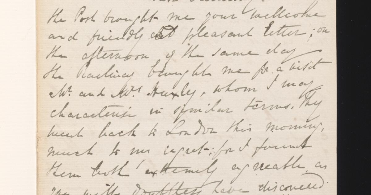 Darwin Manuscripts : Letters received: Radovanovitch - Rye