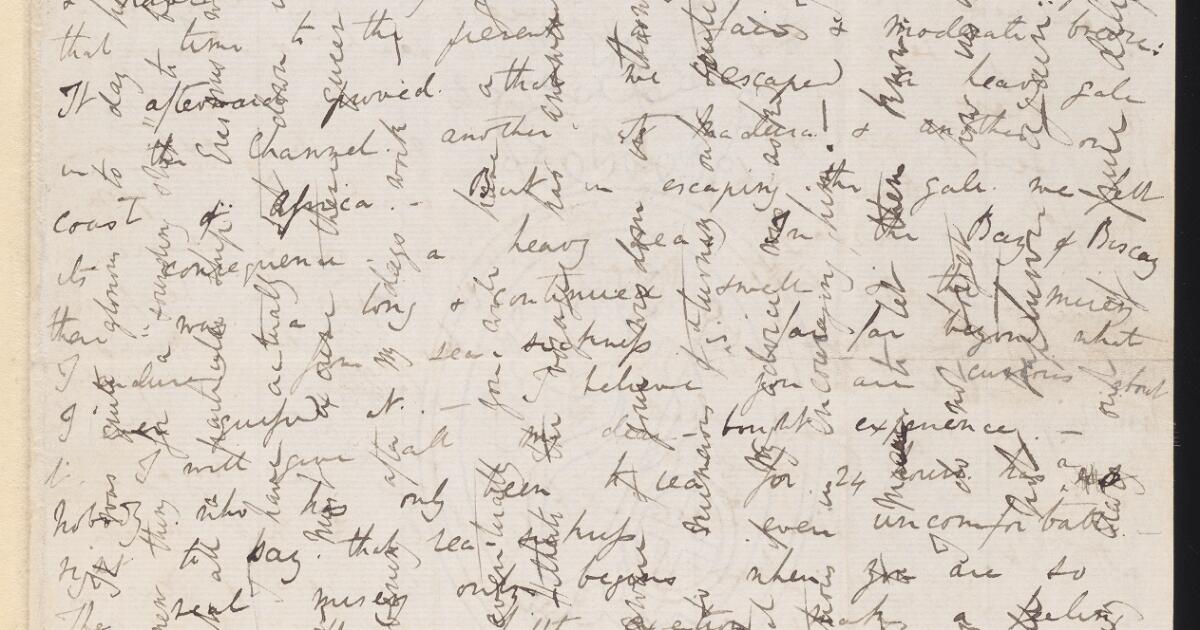 Darwin Manuscripts : Charles Darwin's letters to his family from HMS ...