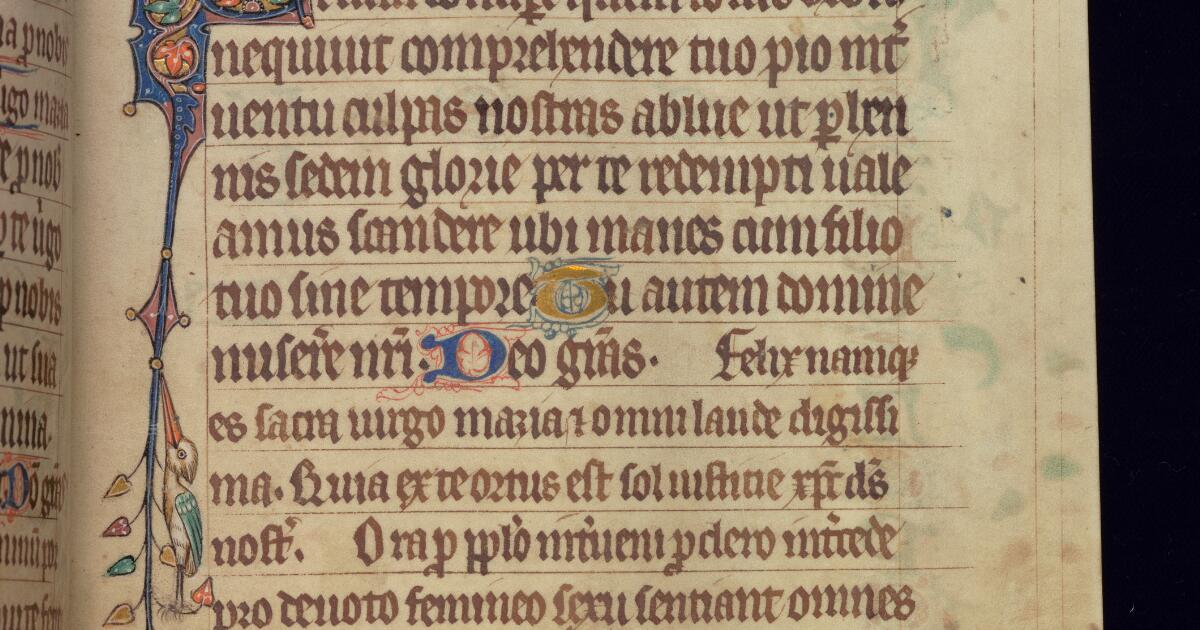 Western Medieval Manuscripts : Book of Hours (Use of Sarum)