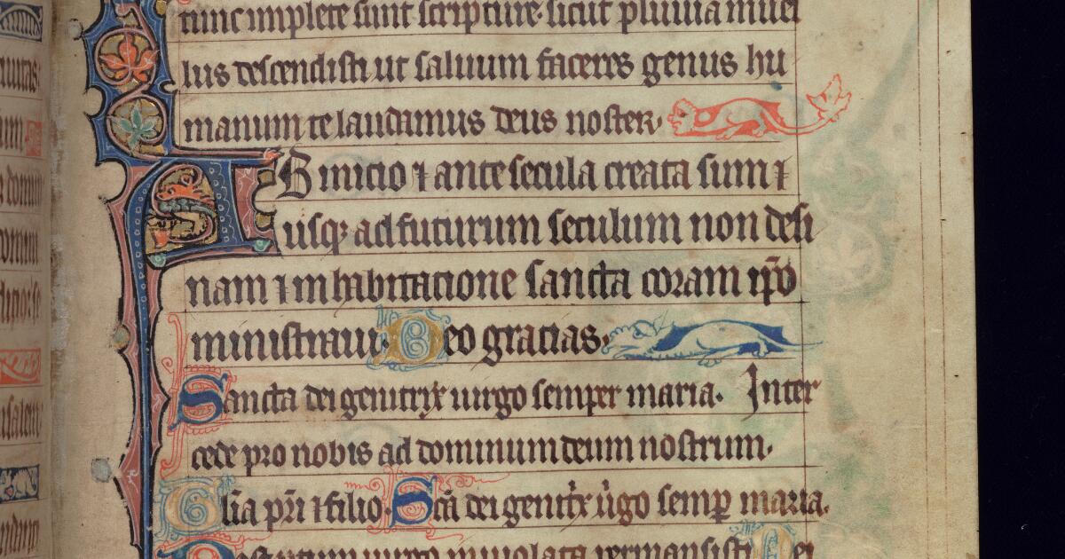 Western Medieval Manuscripts : Book of Hours (Use of Sarum)